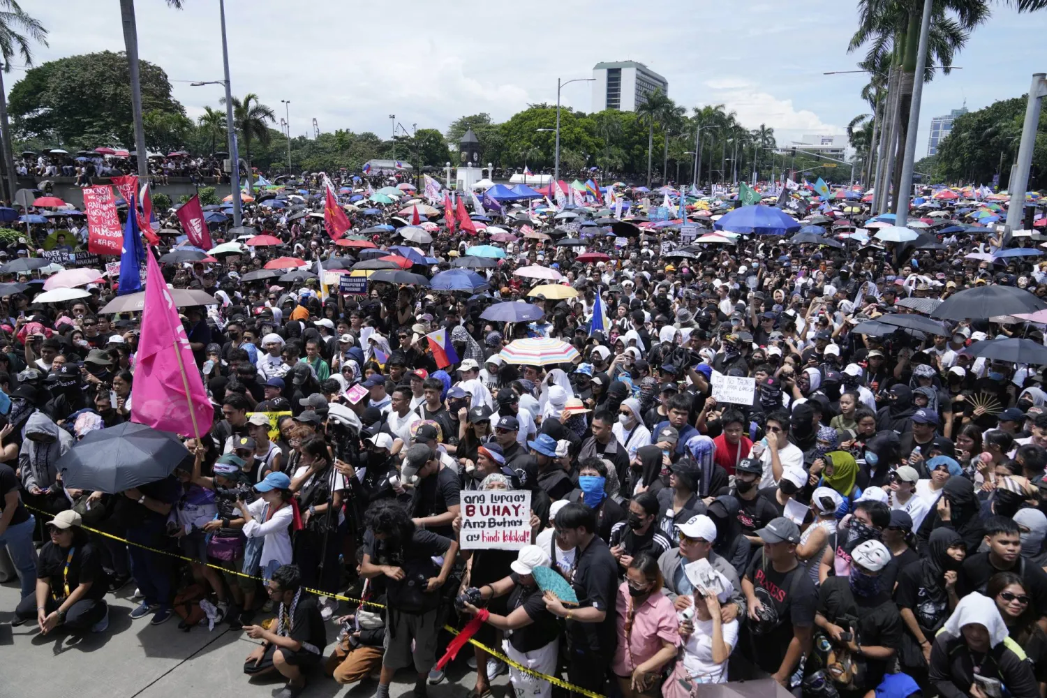 ‘Enormous evil’: Thousands rally in the Philippines over corruption scandal