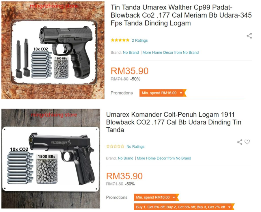 Ban the BB guns before a shootout occur at our shopping malls, schools