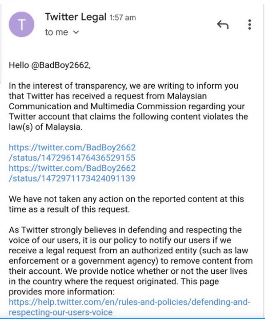 Twitter rejects MCMC’s request to remove sensitive flood tweets - Focus ...