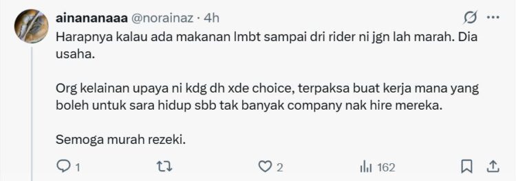 One-legged FoodPanda man draws attention to the plight of food delivery ...