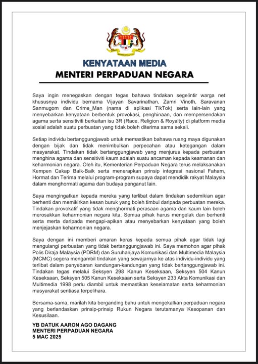 Muslims want Vijayan Savarinathan to apologise at Masjid Negara after ...