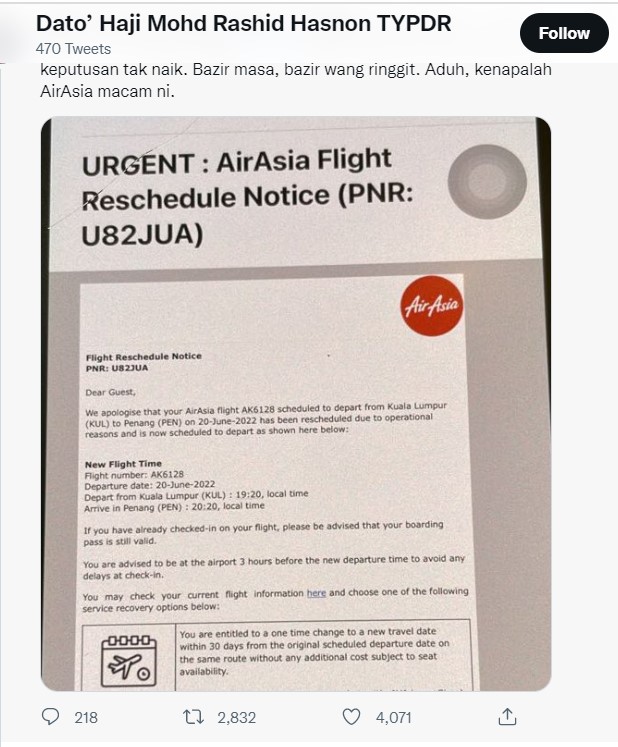 How AirAsia’s flight delay antics frustrate Dewan Rakyat’s deputy ...