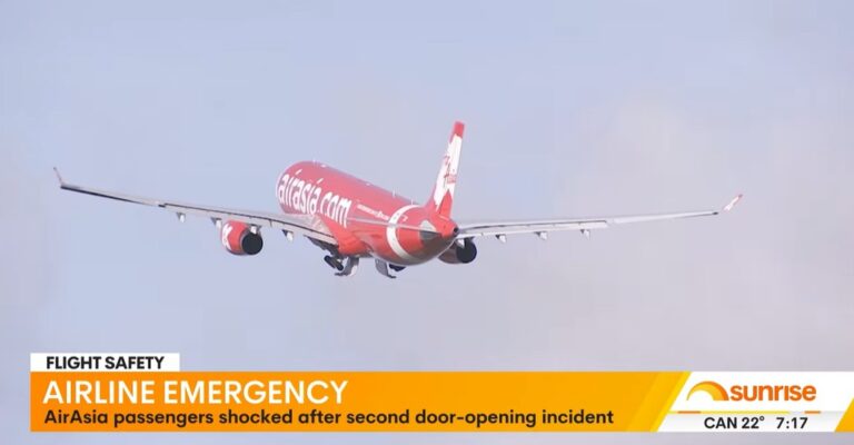 Possibly drunk Jordanian man tries to open AirAsia X’s emergency exit ...