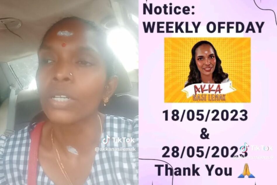 Netizens want Akka Nasi Lemak Viral proprietor to rest her body, mind ...