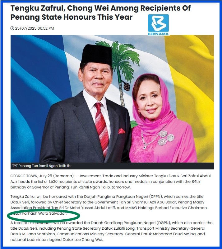 Rafizi’s damning warning, “Datuk Seri” titleship invites Farhash’s ...