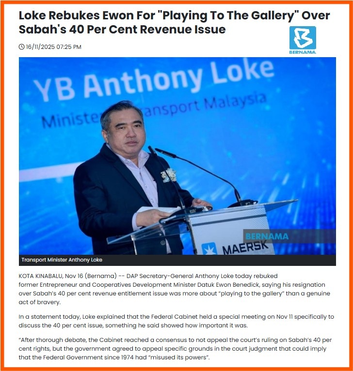 Ramasamy jibes Loke for deserting “Malaysian Malaysia” fight; praises ...