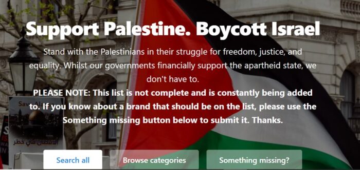 Extensive guide for Israeli-linked product boycott omits social media ...