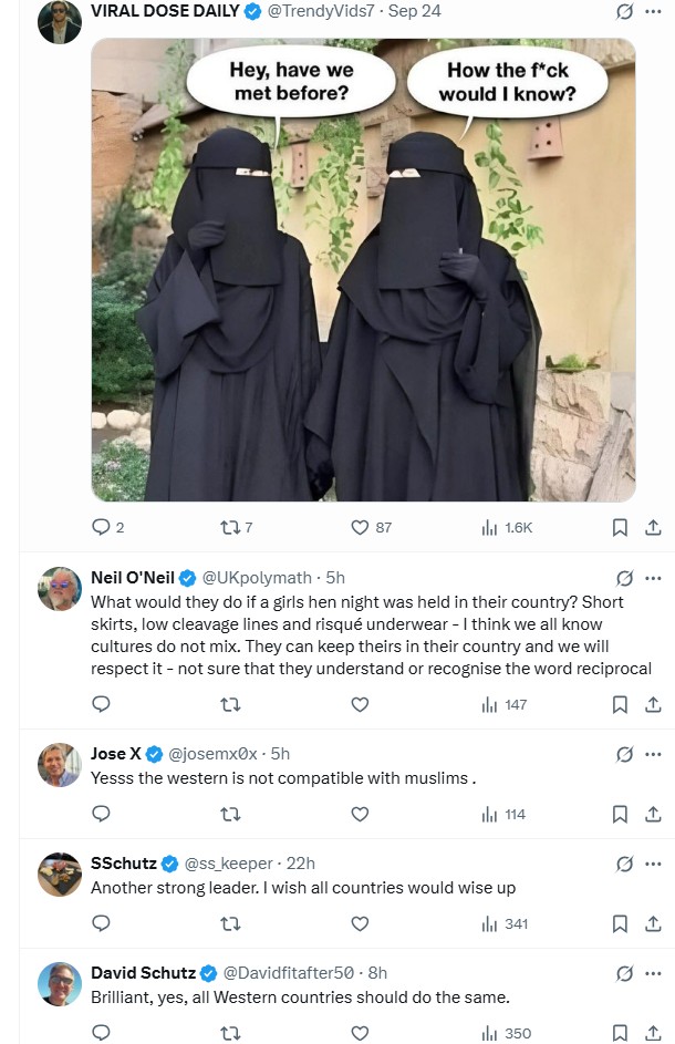 Social media abuzz with Danish PM reiterating burqa ban, tells Muslims ...