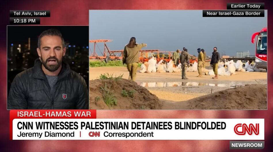 Cnn Video Shows Palestinian Detainees Blindfolded And Barefoot Near