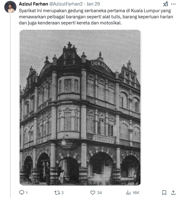 History buff traces origins of name behind Chow Kit Road; reveals man ...