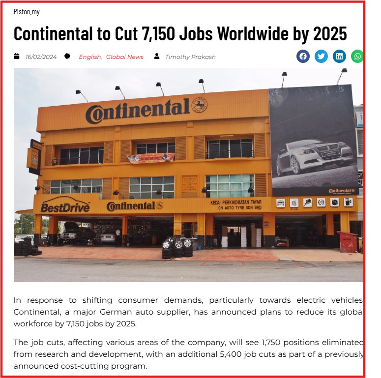 Is Kedah Continental tyre plant shutdown, ConocoPhillips’ Sarawak ...