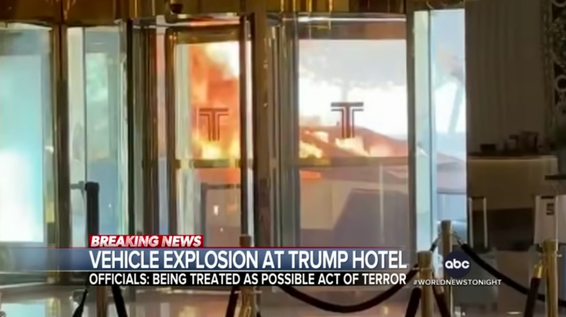 Cybertruck explosion at Trump Las Vegas hotel may be act of terror ...
