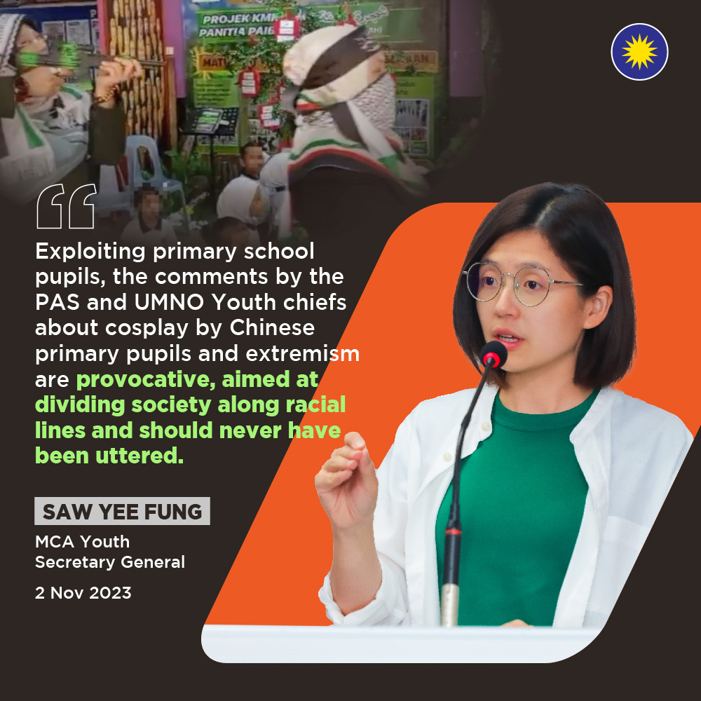MCA Youth to PAS, UMNO counterparts: Don’t juxtapose cosplay with call to firearms