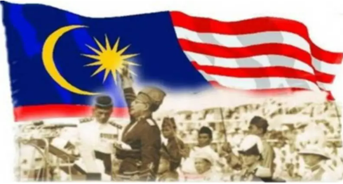 Flying the national flag of freedom with pride