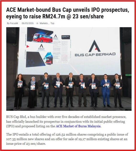 Bus Cap’s low-key, lightweight IPO may be the re-rating set-up ...