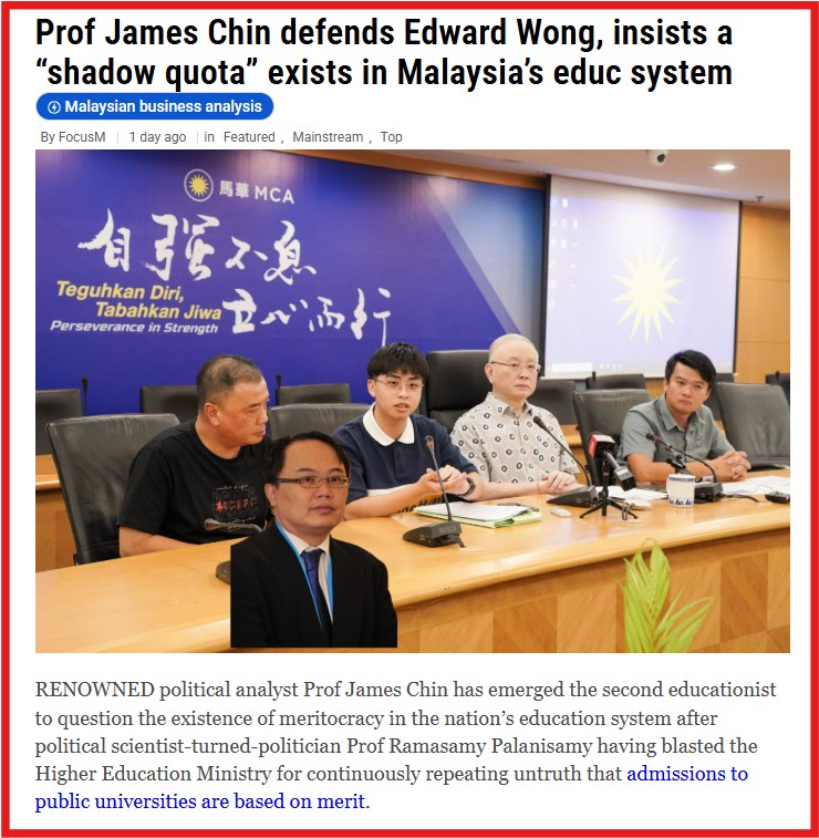 Prof James Chin checkmates Edward Wong’s detractors with stats from ...