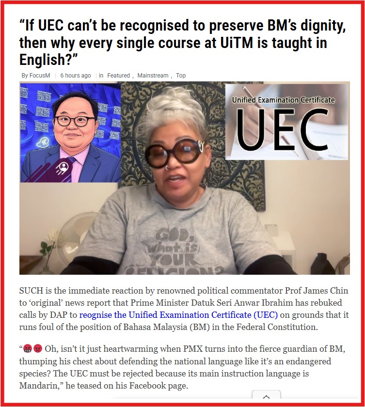 “UEC recognition, constitutional politics and DAP: A question of ...