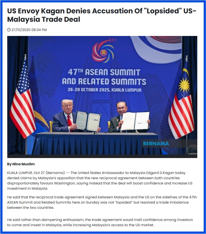 Ramasamy wants US Ambassador Edgard Kagan to be declared persona non ...