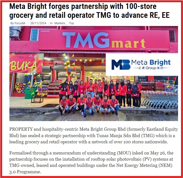 Meta Bright secures debut energy efficiency deals with TMG Mart, eyeing ...