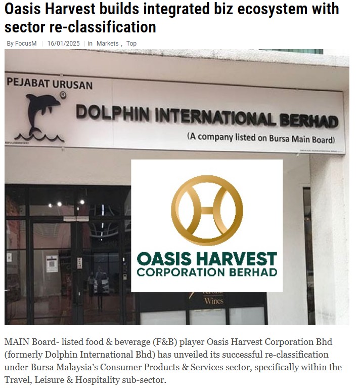 Oasis Harvest achieves turnaround in 4Q FY2024 on strategic corporate ...