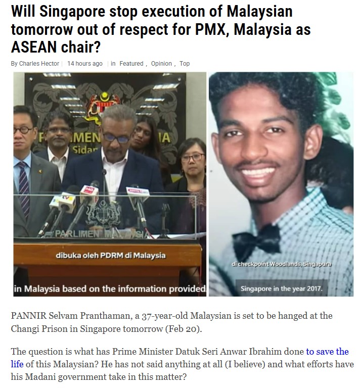 Death row Malaysian earns 2nd ‘miraculous’ reprieve from Singapore’s ...