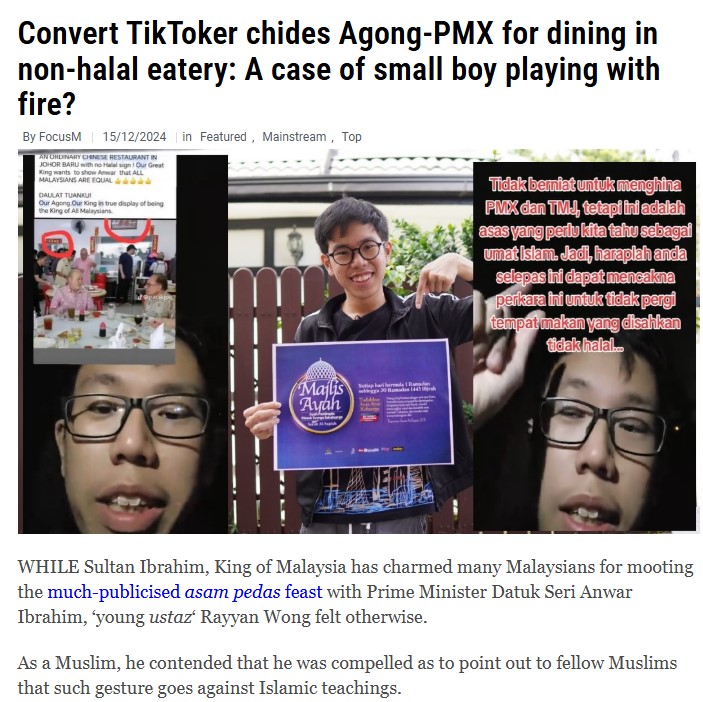 Malaysians Must Know the TRUTH: Fans stand in solidarity with convert ...
