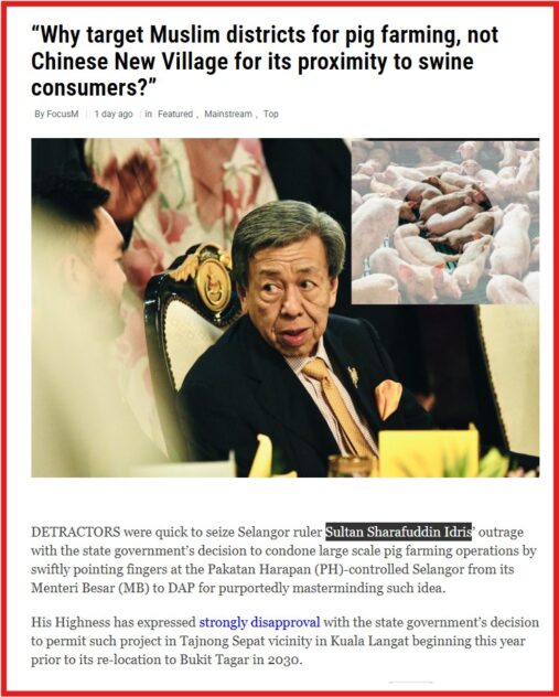 Selangor MB told to re-locate mega pig farming site to “Cheras, Kepong ...