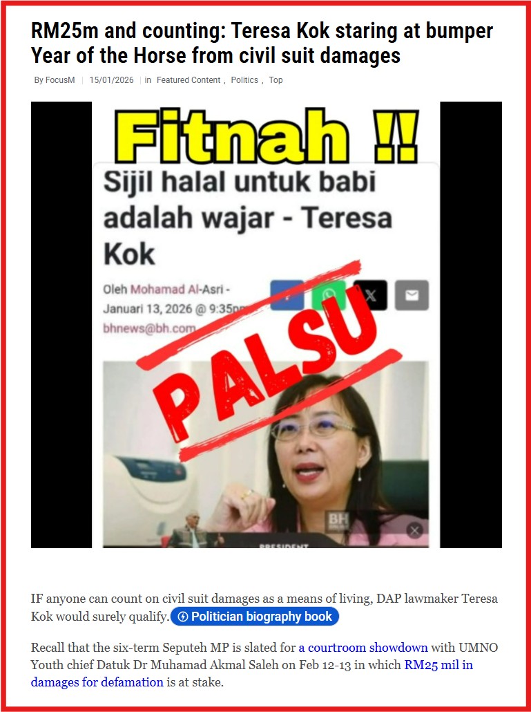 Rightist Akmal to face Teresa Kok’s wrath like Jamal Jamban if he loses ...