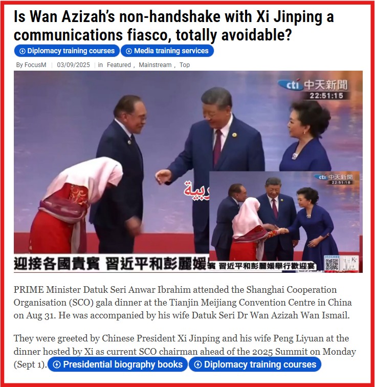 Wan Azizah shook hands with Modi but not Xi Jinping: Why inconsistency ...