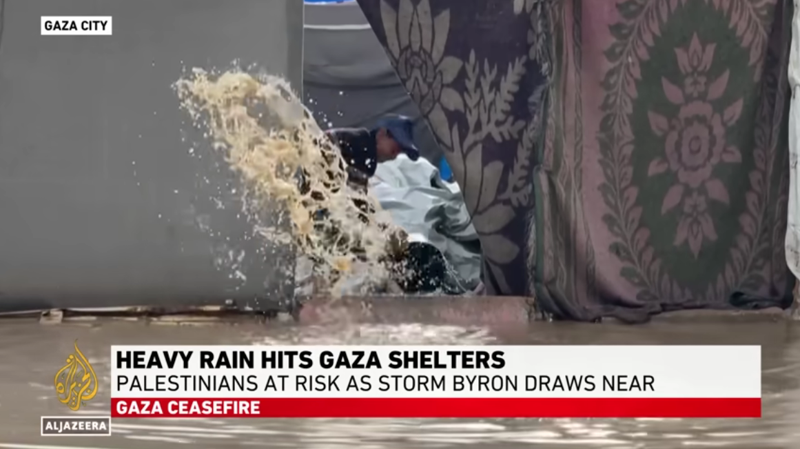 ‘Tents submerged’: Hundreds of thousands at risk in Gaza as storm looms