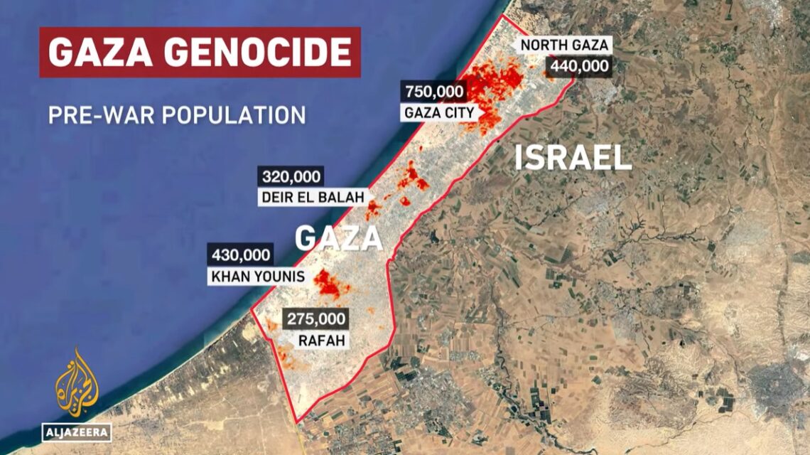 Nearly 1.8 million people have been displaced across the Gaza strip ...