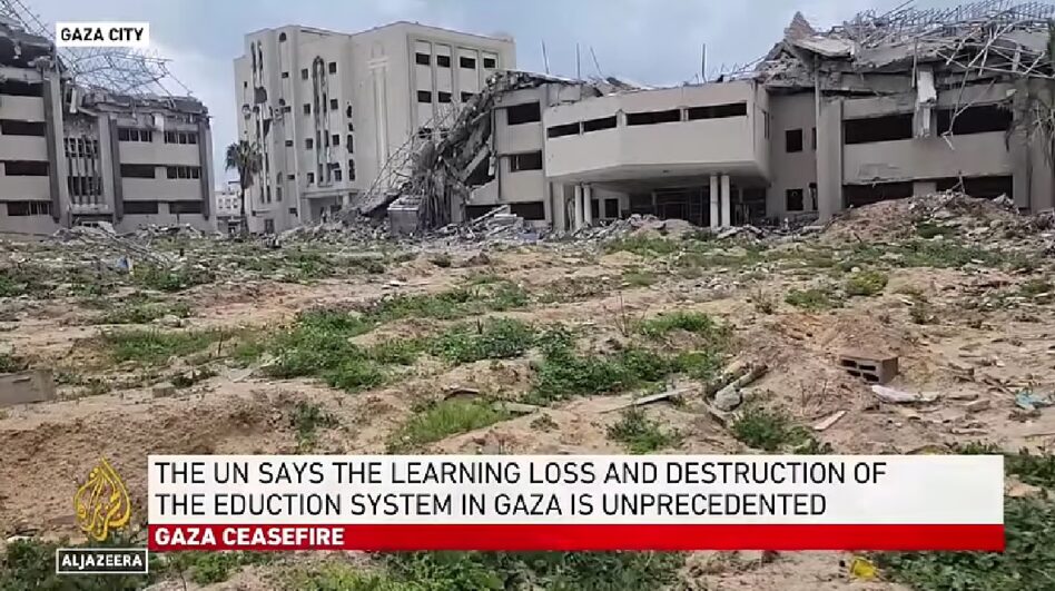 Education system in ruins: UN says 95% of school buildings damaged