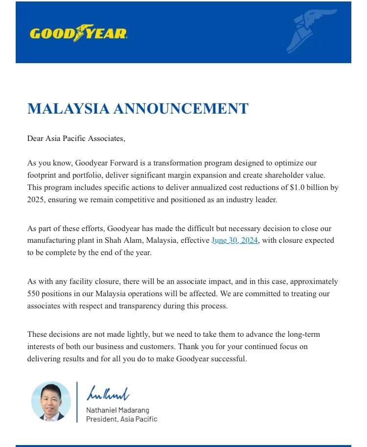 Au revoir, Goodyear, good times never last but what are the lessons ...