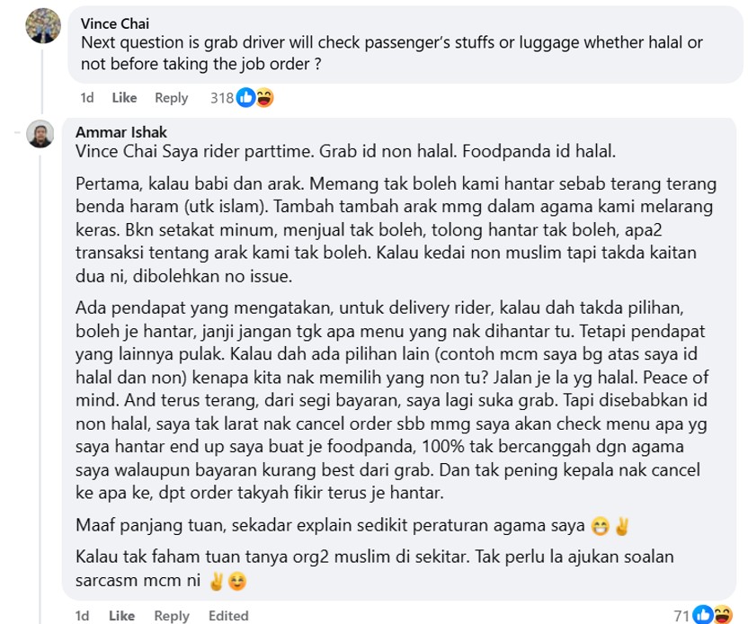 Muslim e-hailing riders in dilemma over delivering non-halal items ...