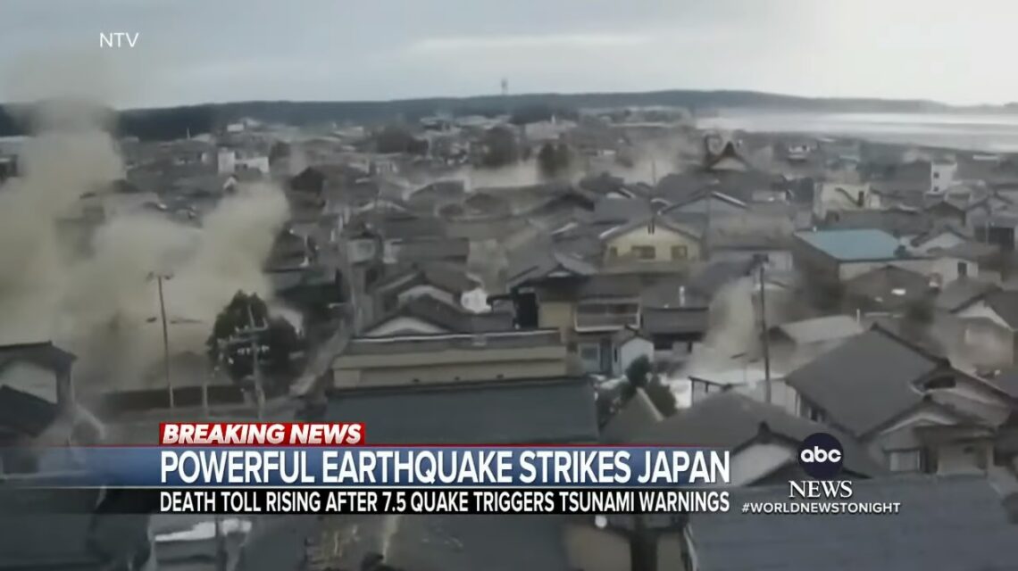 Massive earthquake strikes Japan, triggering tsunami warning