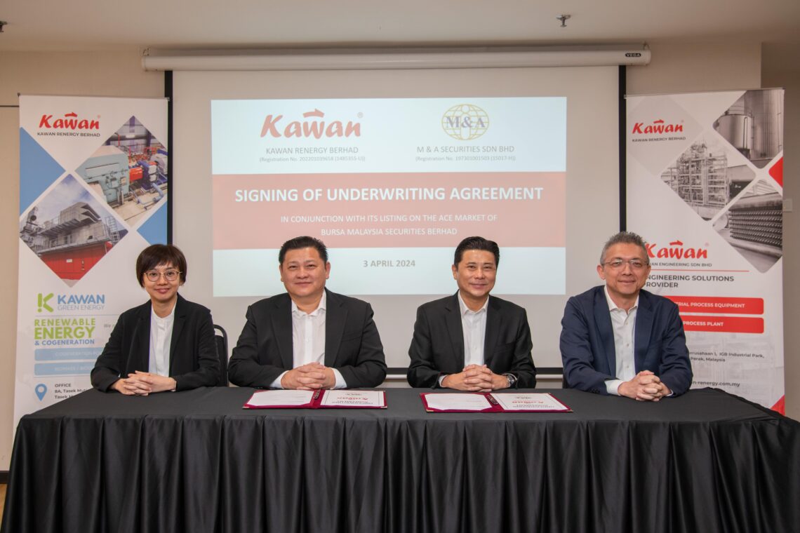 Kawan Renergy signs IPO underwriting agreement with M&A Securities
