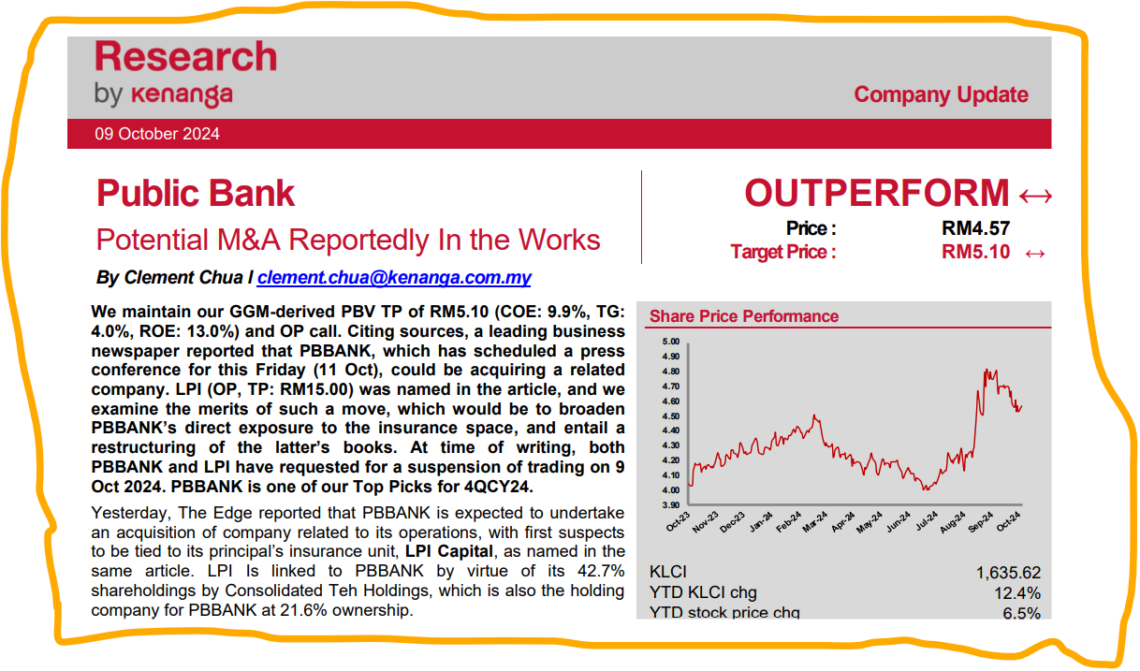 Kenanga: A potential case for enlarged insurance presence with Public ...