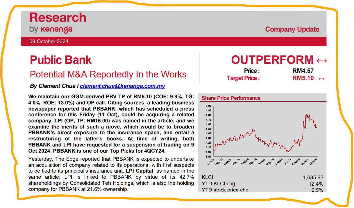 Kenanga: A potential case for enlarged insurance presence with Public ...