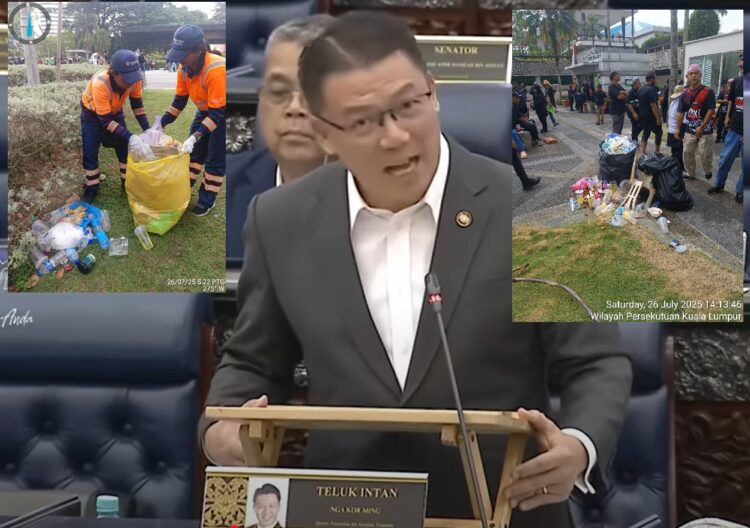 Nga Kor Ming chastises ‘Turun Anwar’ rally-goers for littering; trolled to “stop talking rubbish”