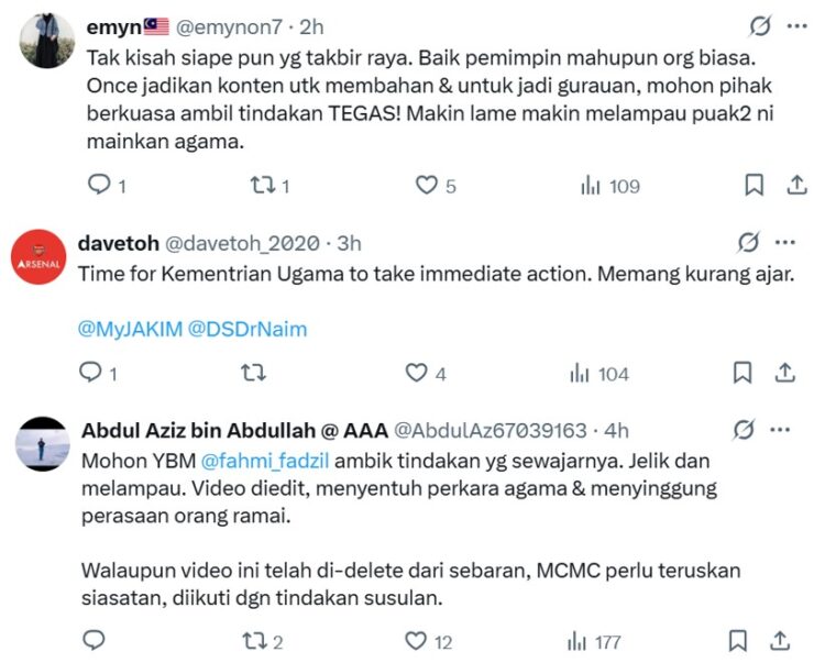 Authorities urged to act sternly against Mastura Norshah who mocked PMX’s Raya ‘takbir’