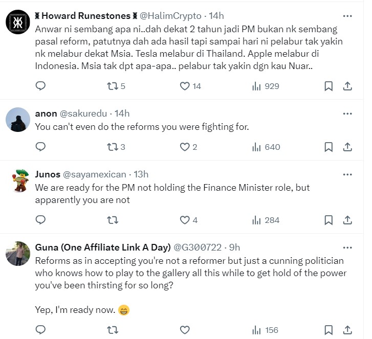 Malaysians ask PMX: What reforms are in the pipeline, up your sleeve ...