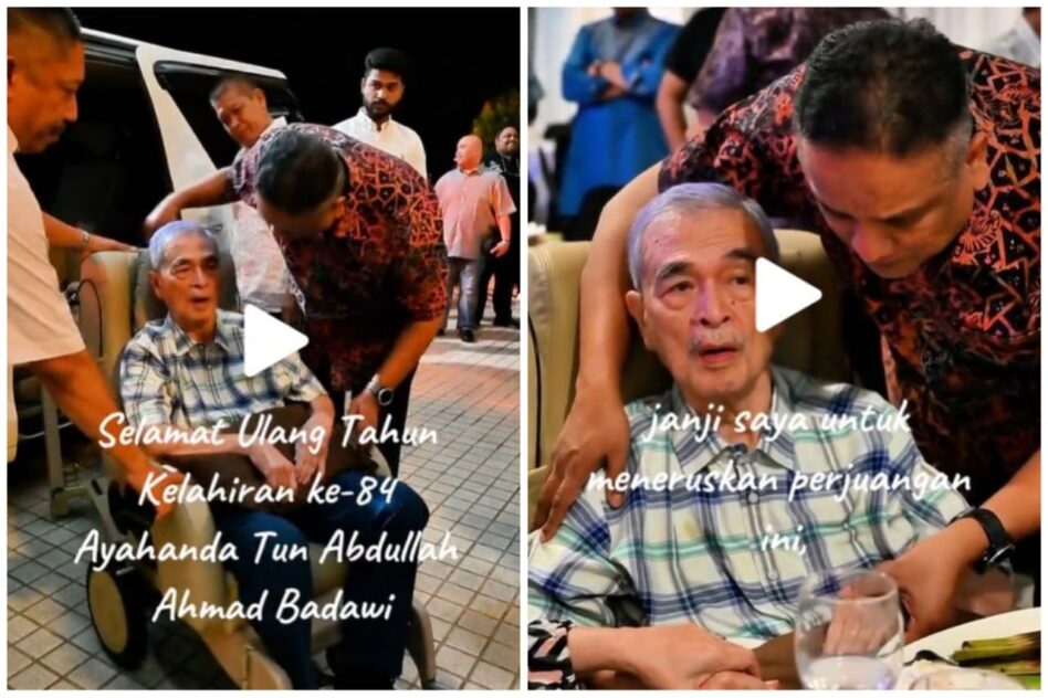 Sad yet true: Recent video shows Pak Lah a shadow of his former self