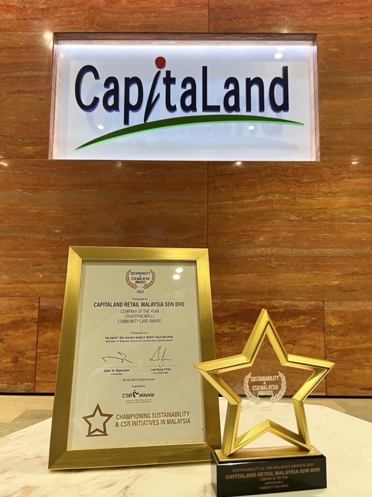CapitaLand wins prestigious award at Sustainability & CSR Malaysia ...