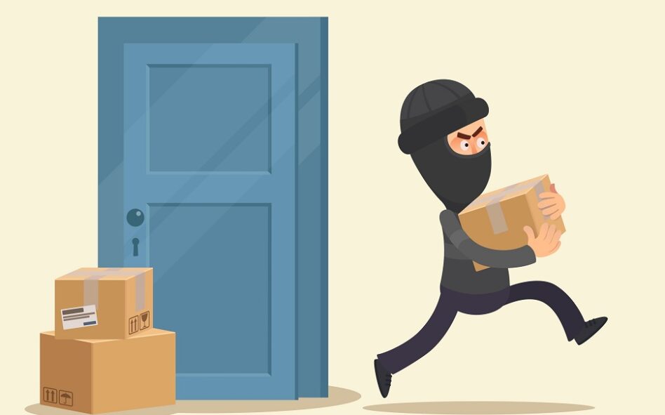 Parcel thief caught on CCTV nonchalantly returning items not to his liking