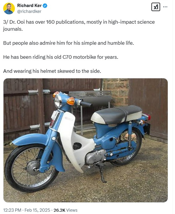 Universiti Malaya’s legendary physics genius Prof Ooi Chong Heng: Have ...