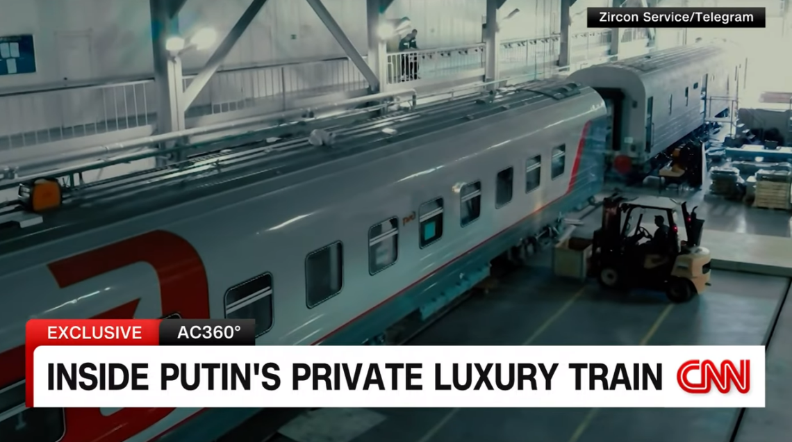Take a look inside Putin’s secret train with private gym