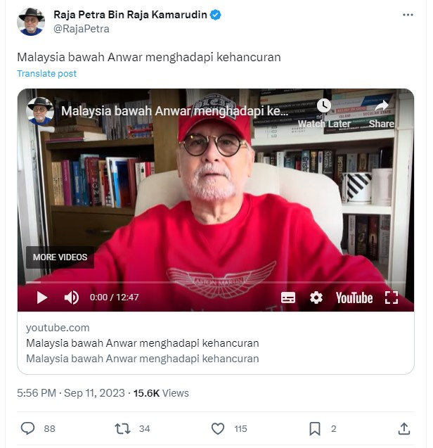 RPK: Anwar’s makeshift, populist economic formula will get Malaysia ...