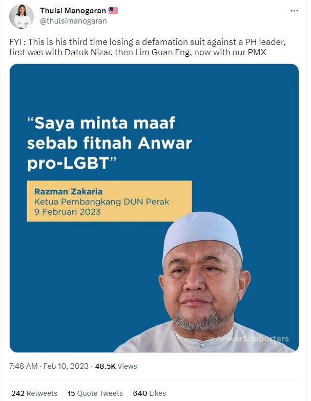 PAS’ Razman Zakaria has a long history of losing defamation cases