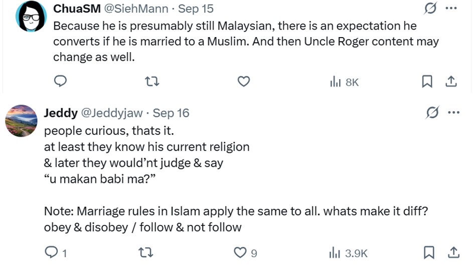 So is Uncle Roger now Uncle Abdullah after tying the knot with American ...