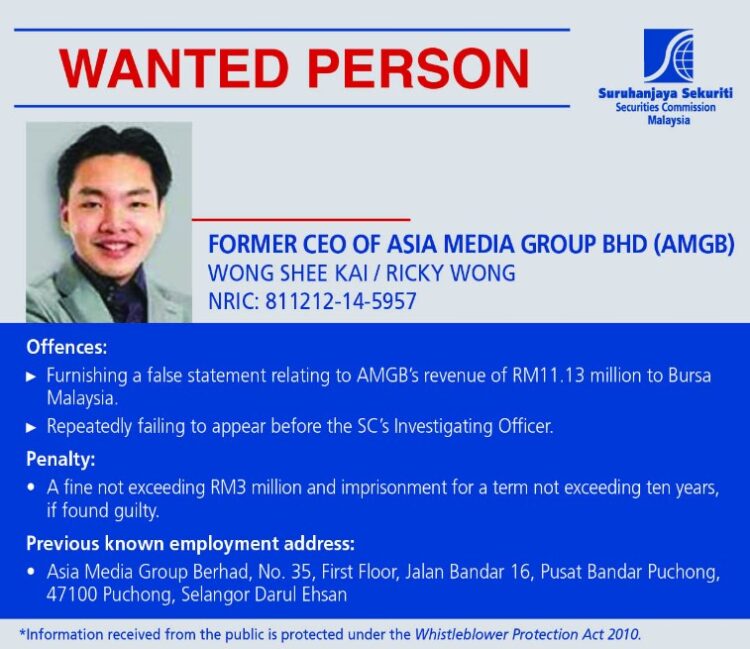 SC seeks public’s assistance to locate former Asia Media Group head ...